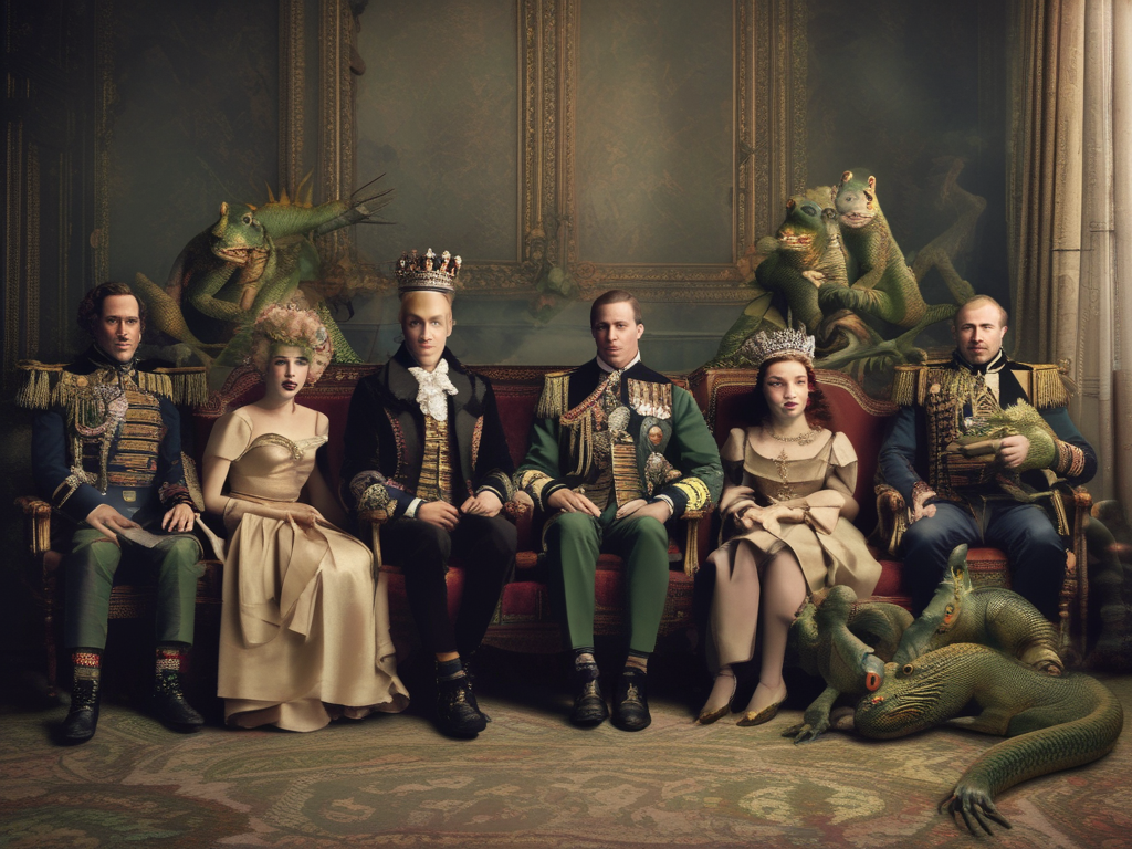 Mysterious Timesroyal-family-as-lizards